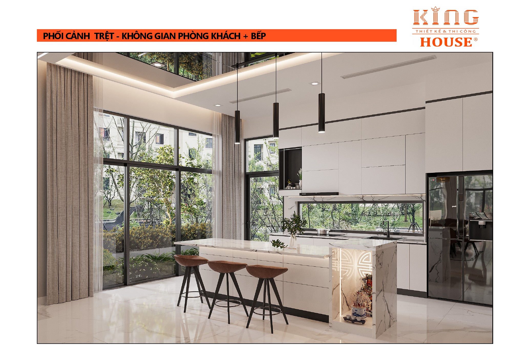 Mẫu Tủ Bếp Phong Cách Tối Giản